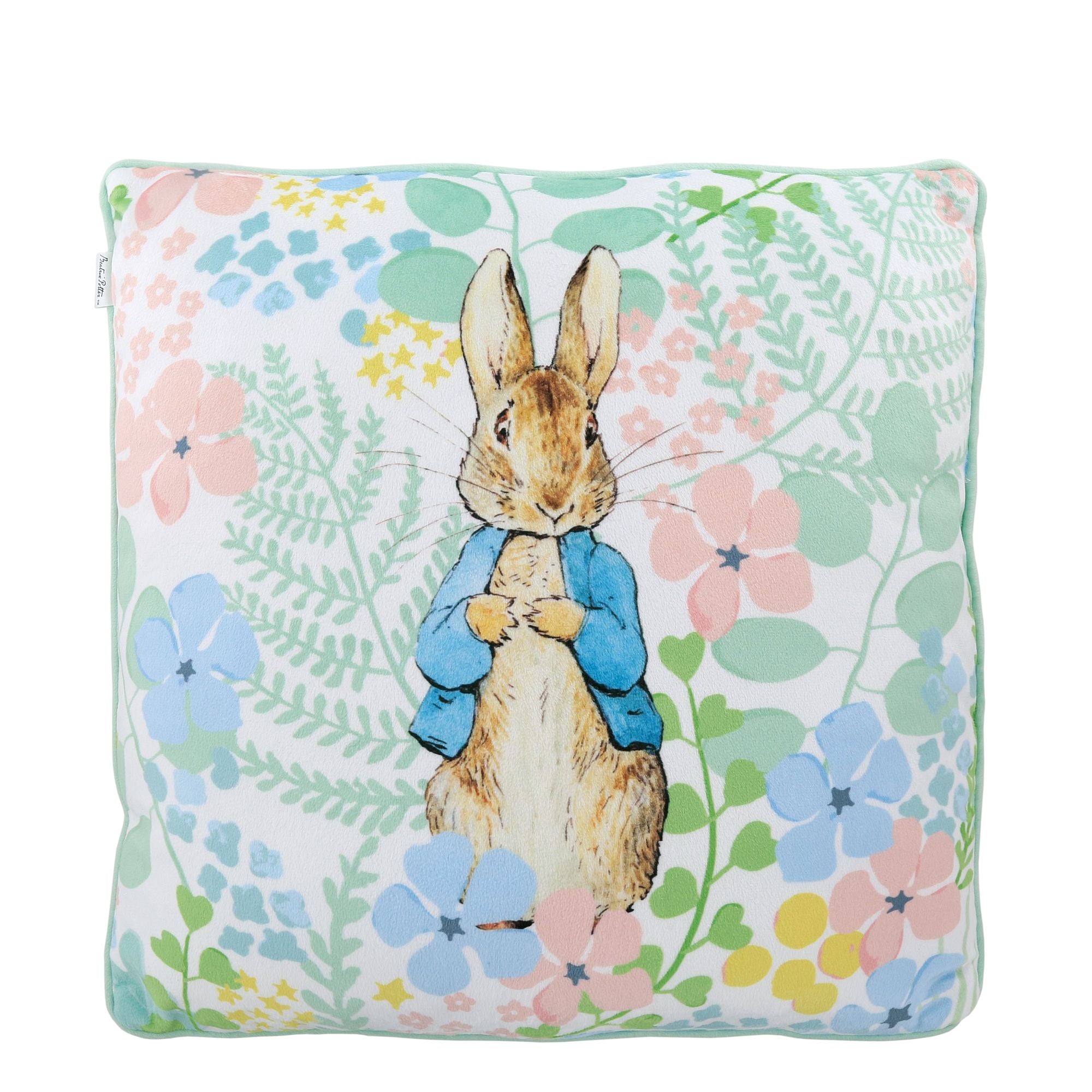 Peter Rabbit English Garden Cushion – Beatrix Potter Gifts by Enesco
