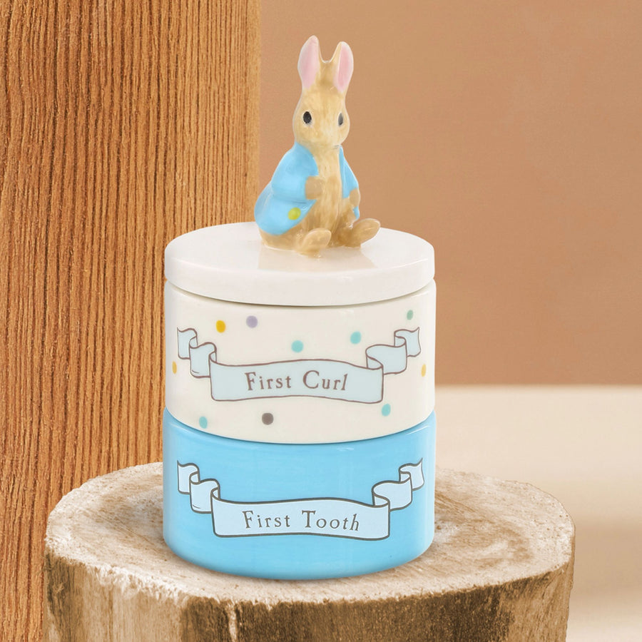 Peter Rabbit My First Tooth & Curl Set – Beatrix Potter Gifts by Enesco