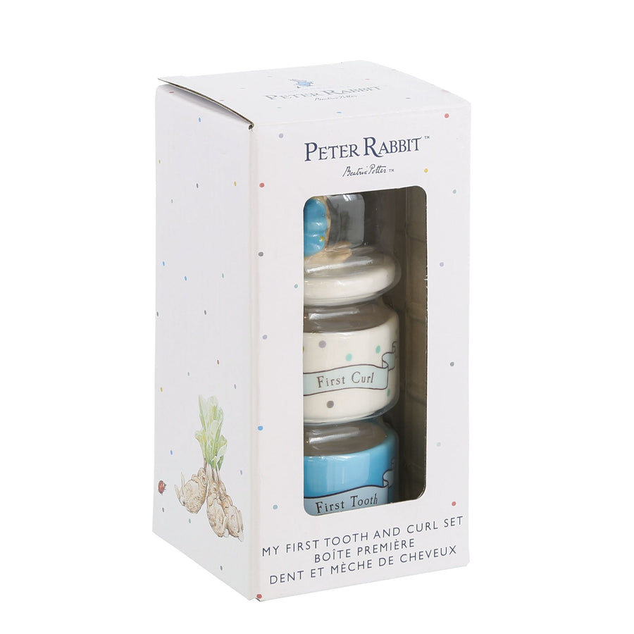 Peter Rabbit My First Tooth & Curl Set – Beatrix Potter Gifts by Enesco